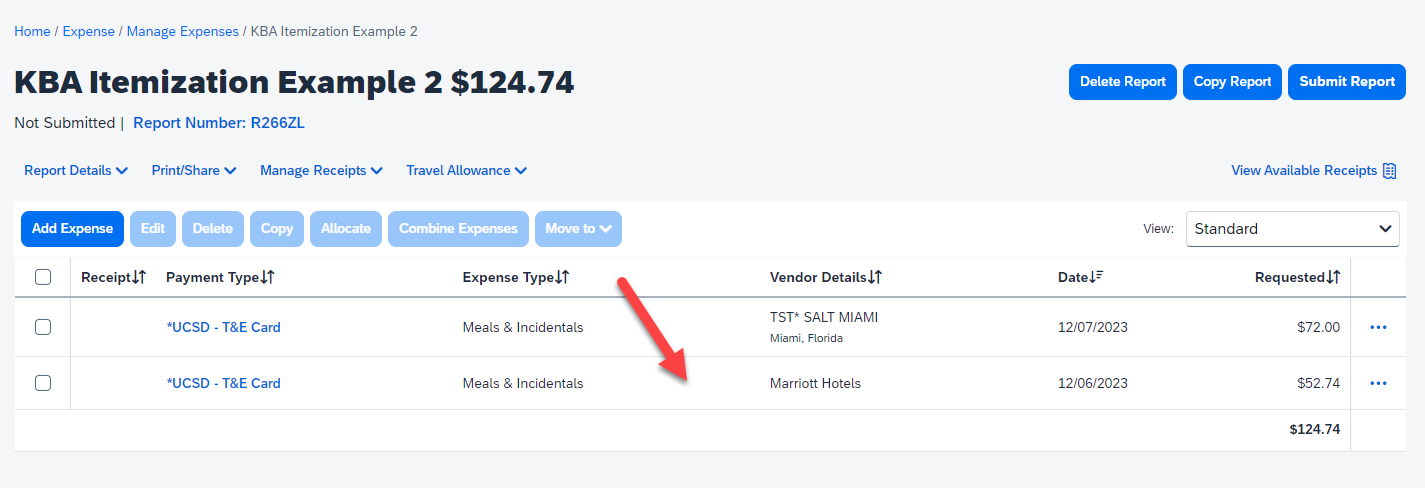 Budget & Finance Knowledge Base - How to Itemize a Travel ...