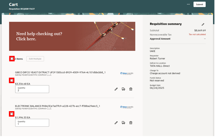 Budget & Finance Knowledge Base - How to Multi-Edit Requisition Lines ...