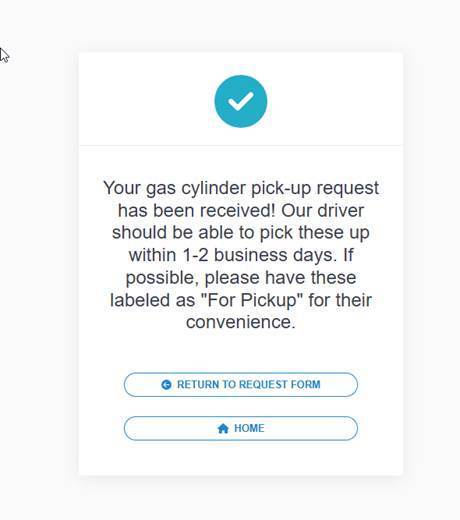Budget & Finance Knowledge Base - How to Submit a Gas Cylinder Pick-Up ...